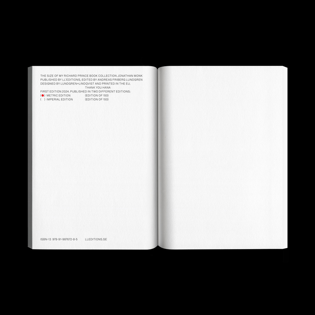 The Size of my Richard Prince Book Collection by Jonathan Monk – LL ...